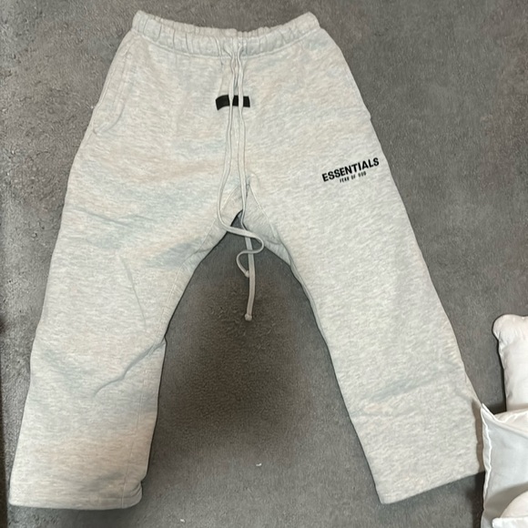 Essentials | Pants | Heather Grey Essentials Fog Sweatpants | Poshmark